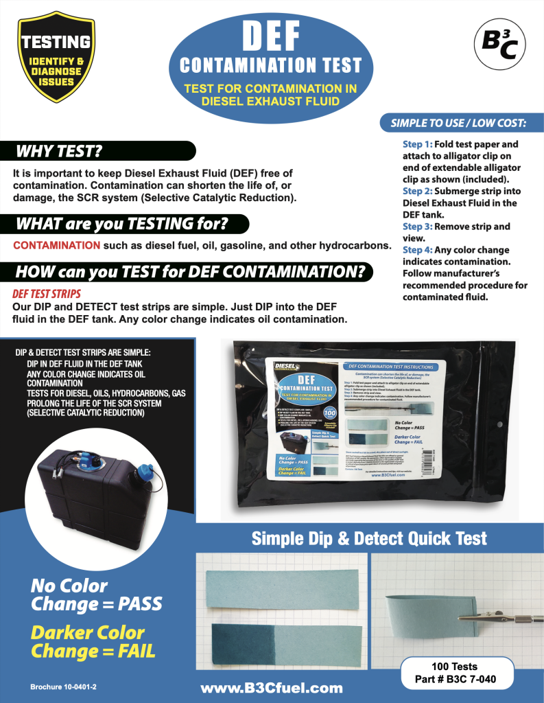 DEF Contamination Test (100 Count)