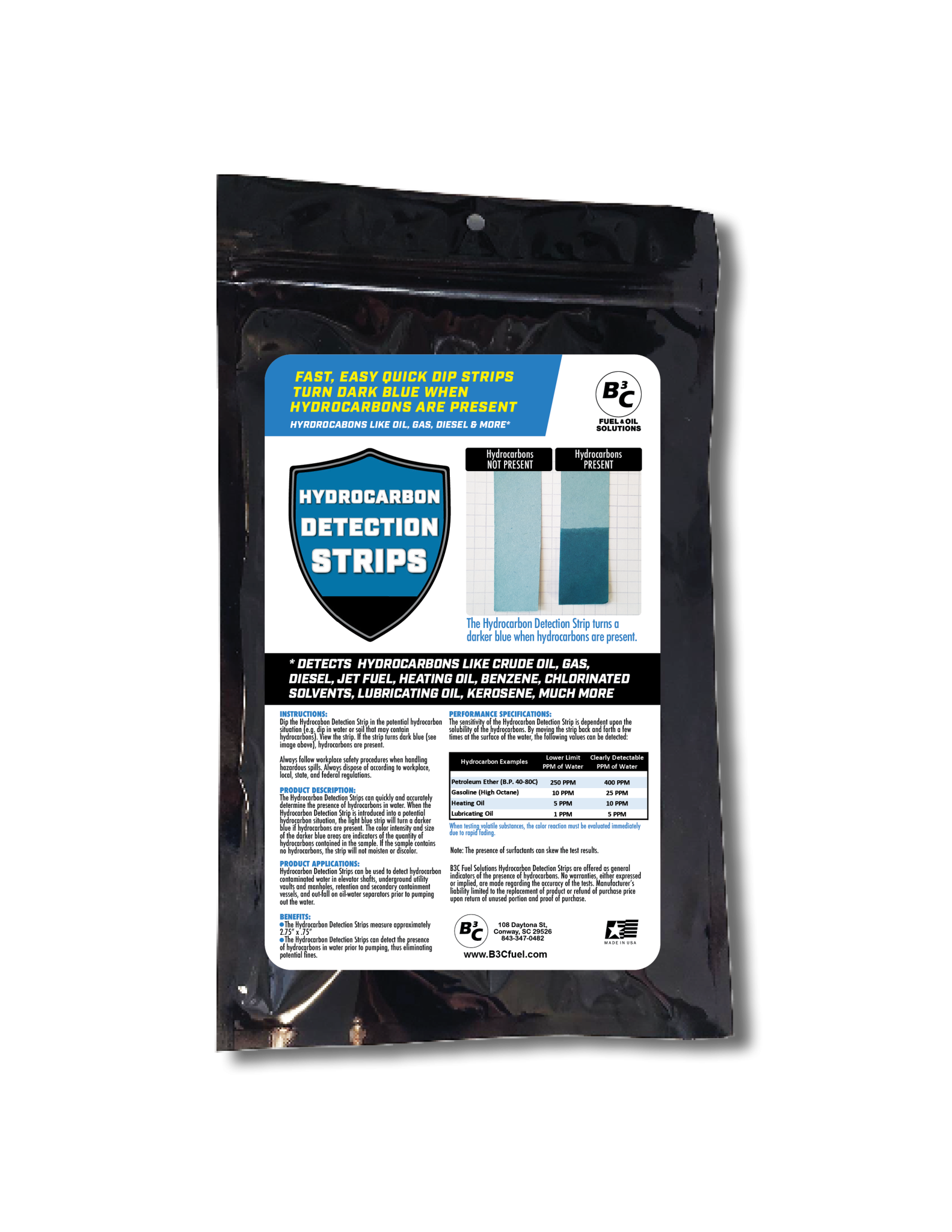 Hydrocarbon Contamination Tests